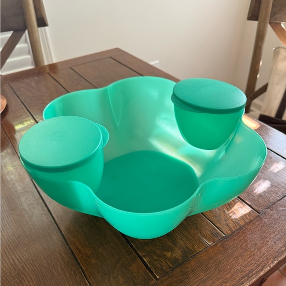 Tupperware | Kitchen | Vintage Tupperware Green Chip Dip Salad Bowl ...